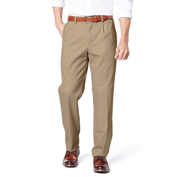 Dockers | Pants | Dockers Easy Khaki Stretch Mens Classic Fit Pleated ...